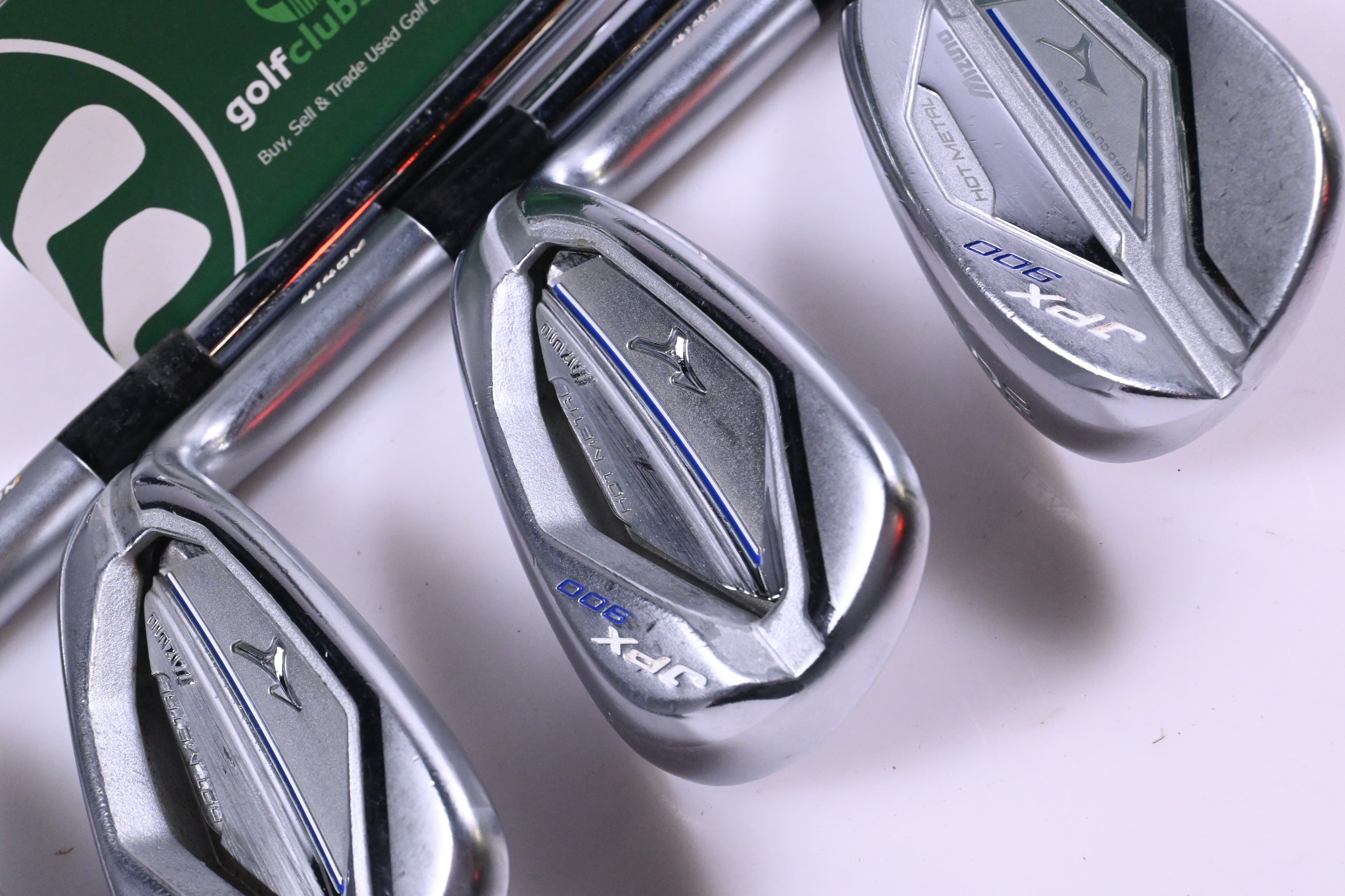 Mizuno JPX 900 Hot Metal Irons / 4-PW+GW / Stiff Flex Dynamic Gold S30