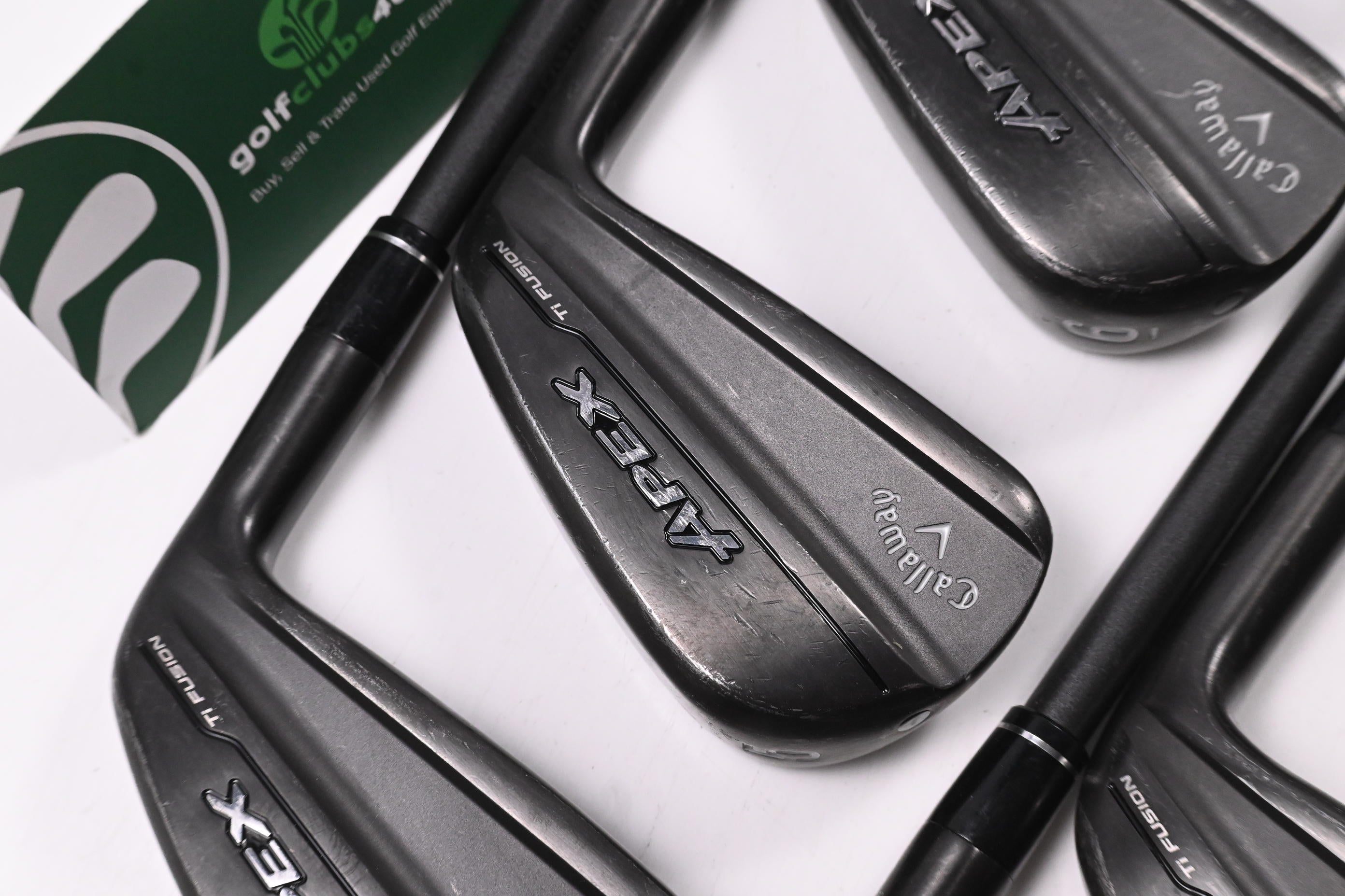Callaway Apex Ti Fusion Irons / 4-PW+GW / Stiff Flex Dynamic Gold Mid – GolfClubs4Cash