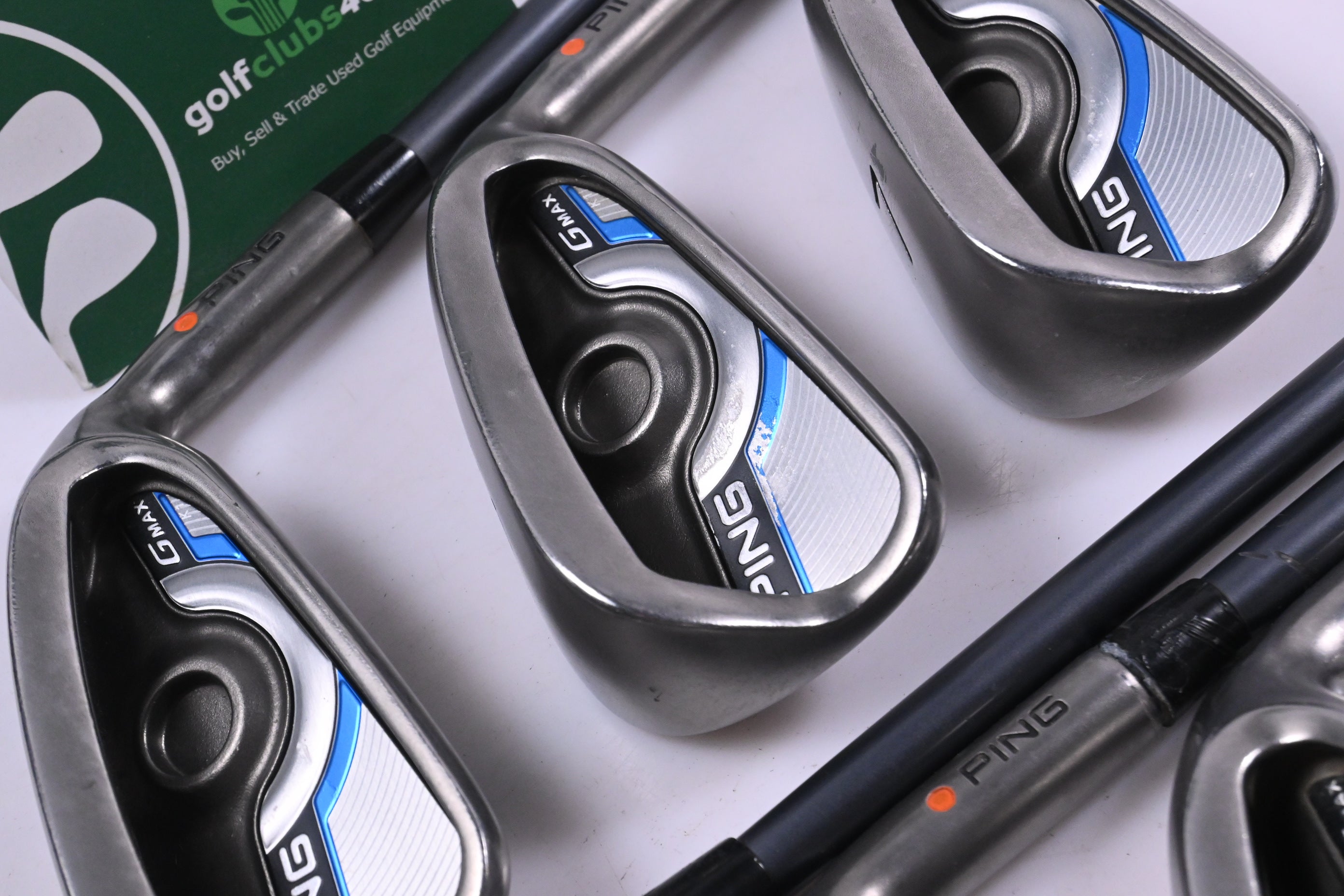 Ping GMax Irons / 5-PW+SW / Orange Dot / Senior Flex Ping CFS 65 Shaft