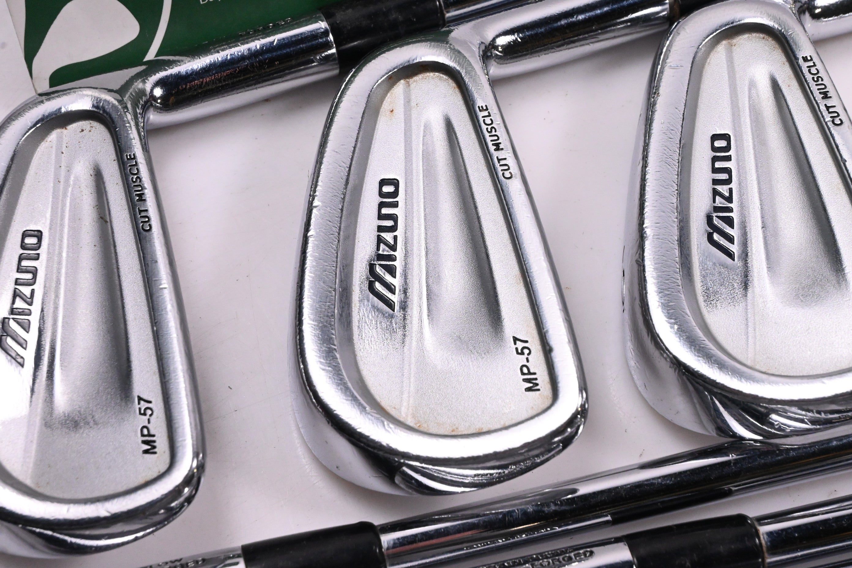 Mizuno MP-57 Irons / 4-PW / Regular Plus Flex Project X Rifle Shafts