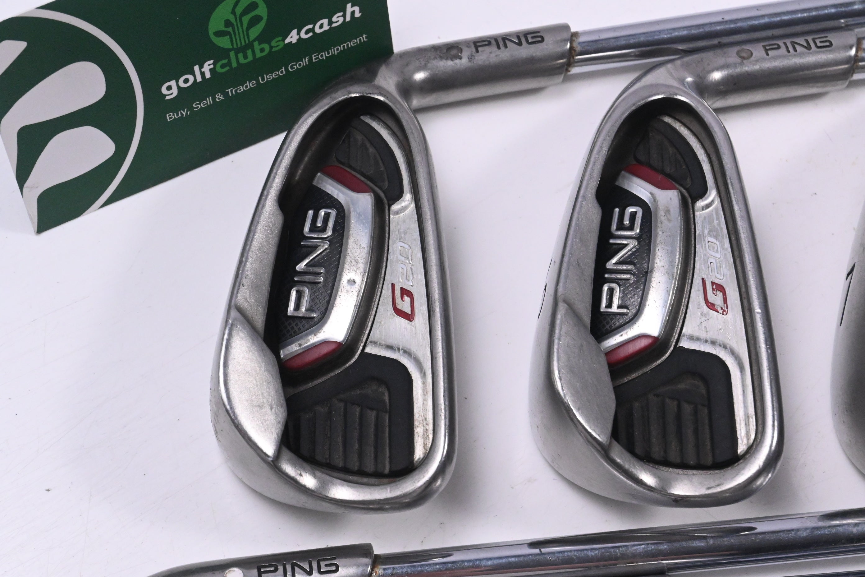 Ping G20 Irons / 5-PW+SW / White Dot / Regular Flex Ping CFS Shafts