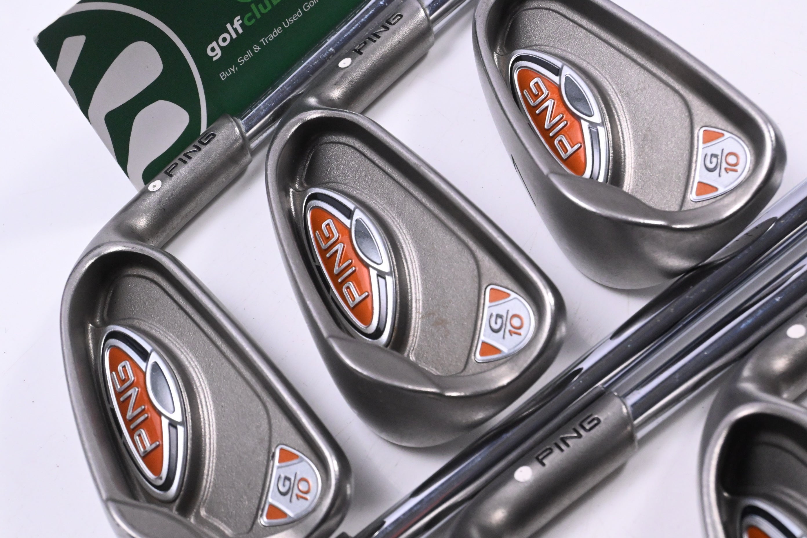 Ping G10 Irons / 5-PW+SW / White Dot / Regular Flex Ping AWT Shafts