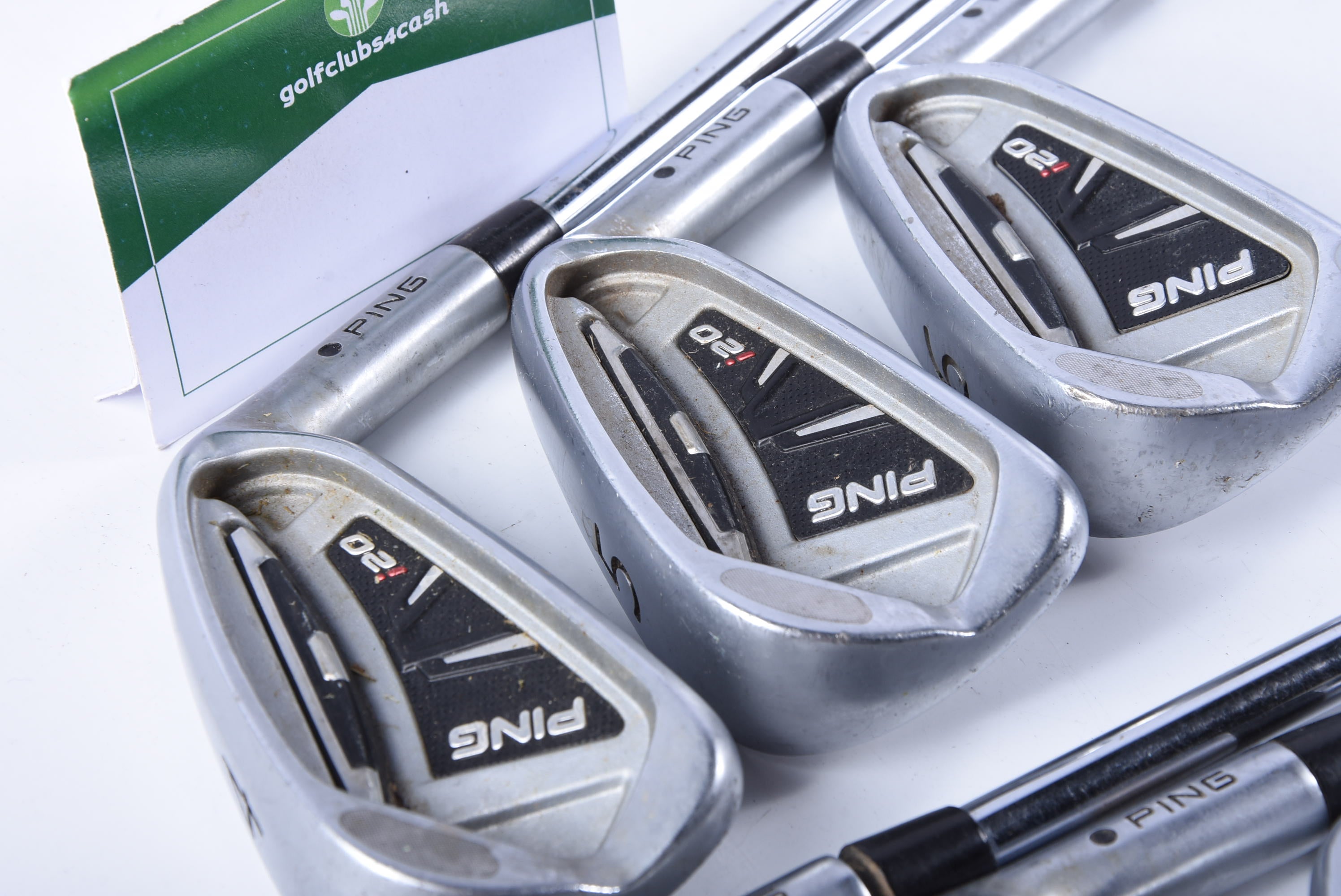 Ping i20 Irons / 4-PW / Black Dot / Stiff Flex Ping CFS Shafts