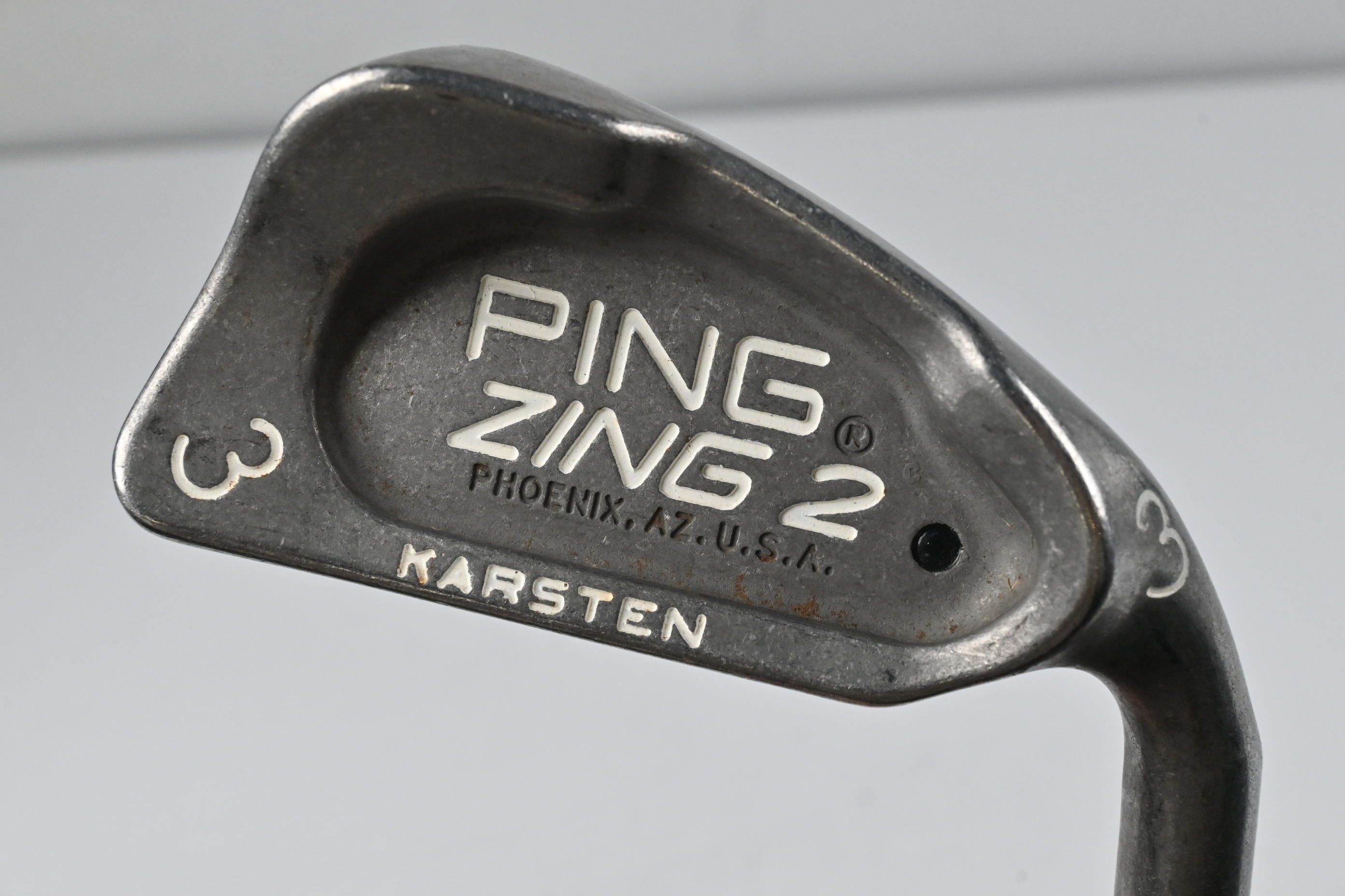 Ping Zing 2 #3 Iron / 20.5 Degree / Black Dot / Stiff Flex Ping Karste ...