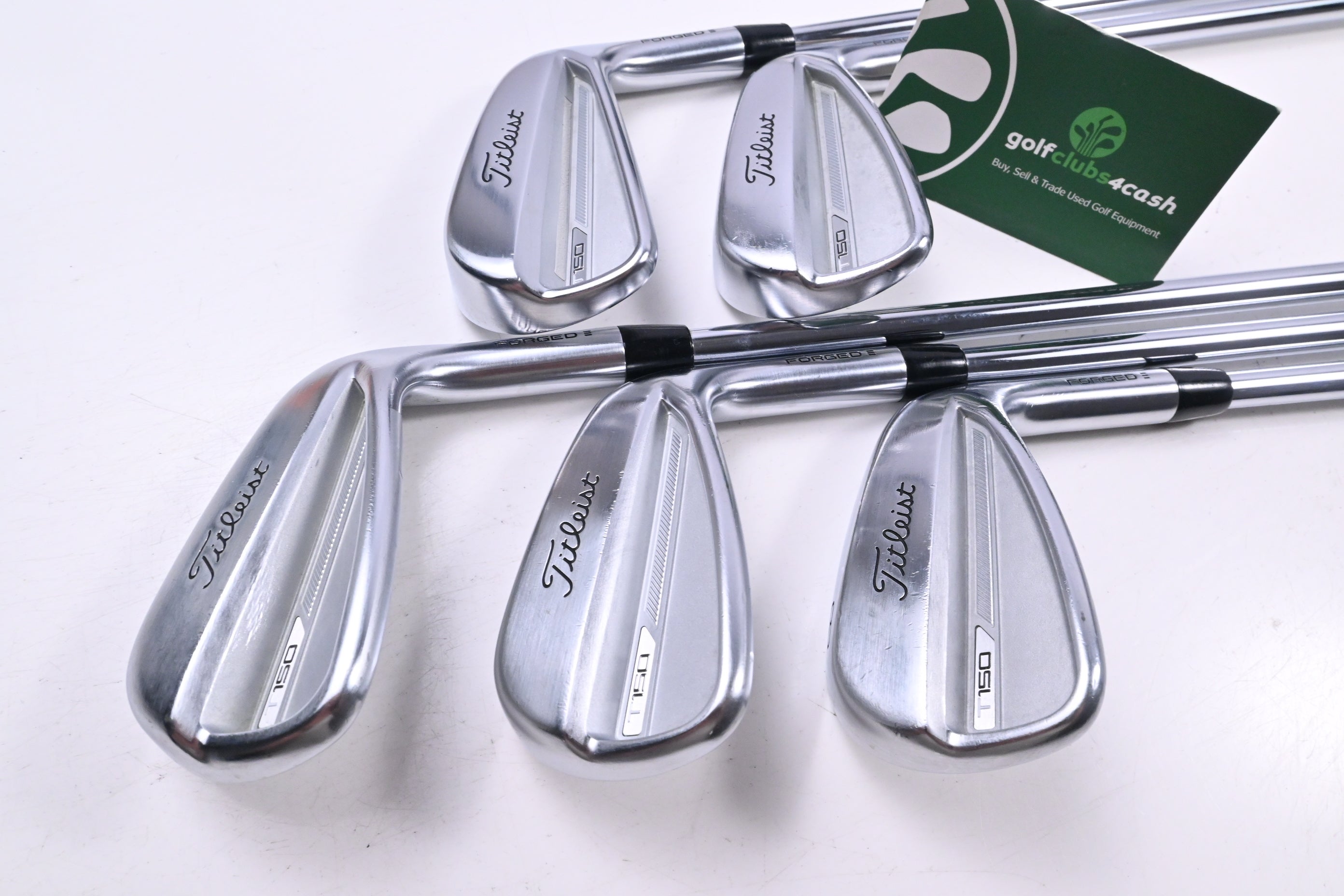 Titleist T150 Irons / 7-PW+48 / Stiff Flex Project X LZ 120 Shafts – GolfClubs4Cash