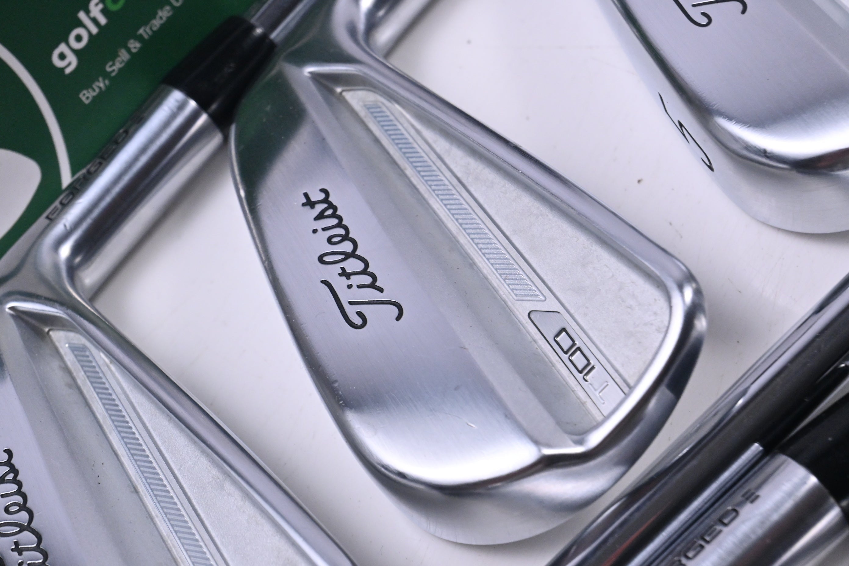 Titleist T100 2023 Irons / 3-9i / Stiff Flex AMT Tour White S300 Shaft – GolfClubs4Cash