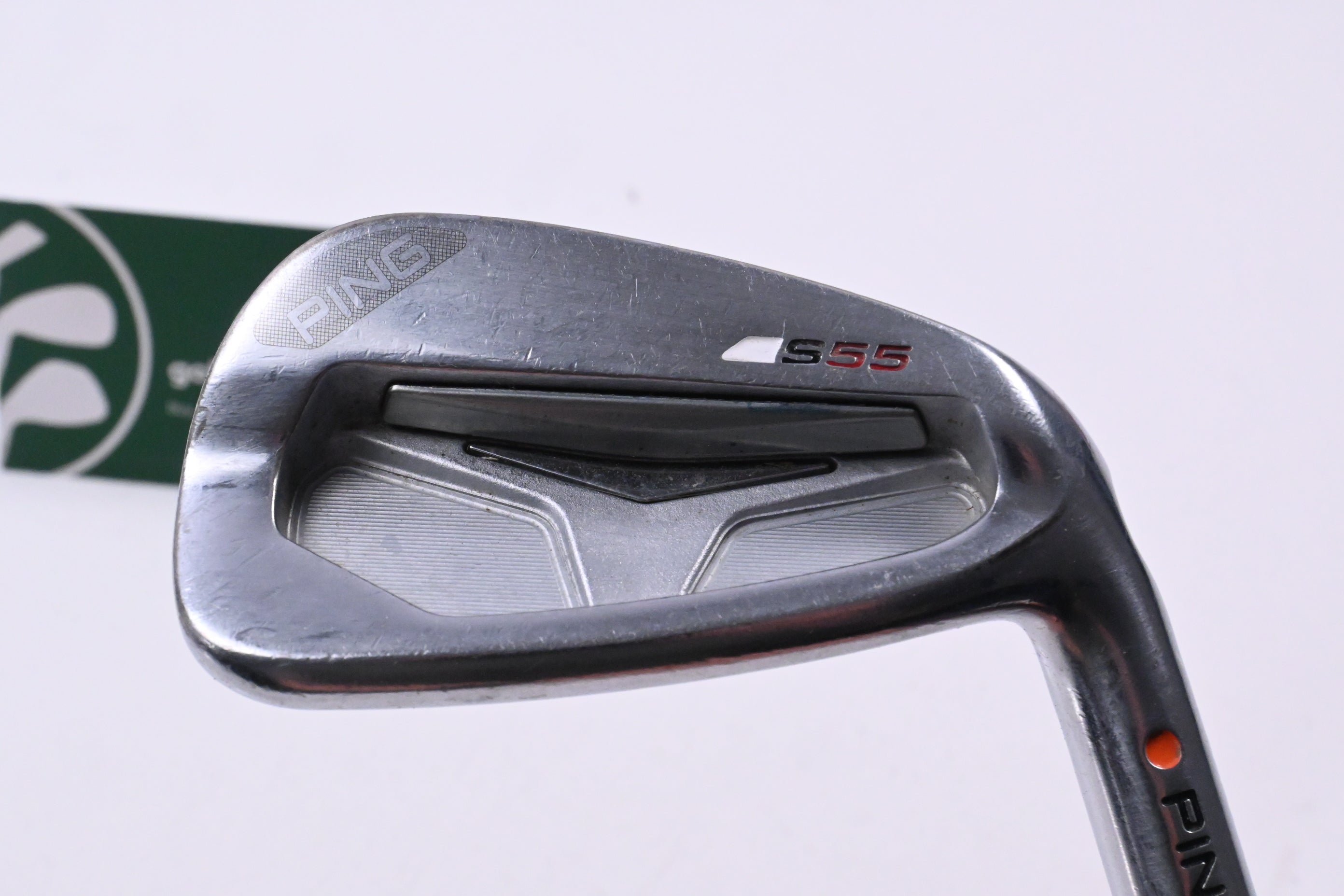 Ping S55 #8 Iron / Orange Dot / Stiff Flex Ping CFS Steel Shaft ...