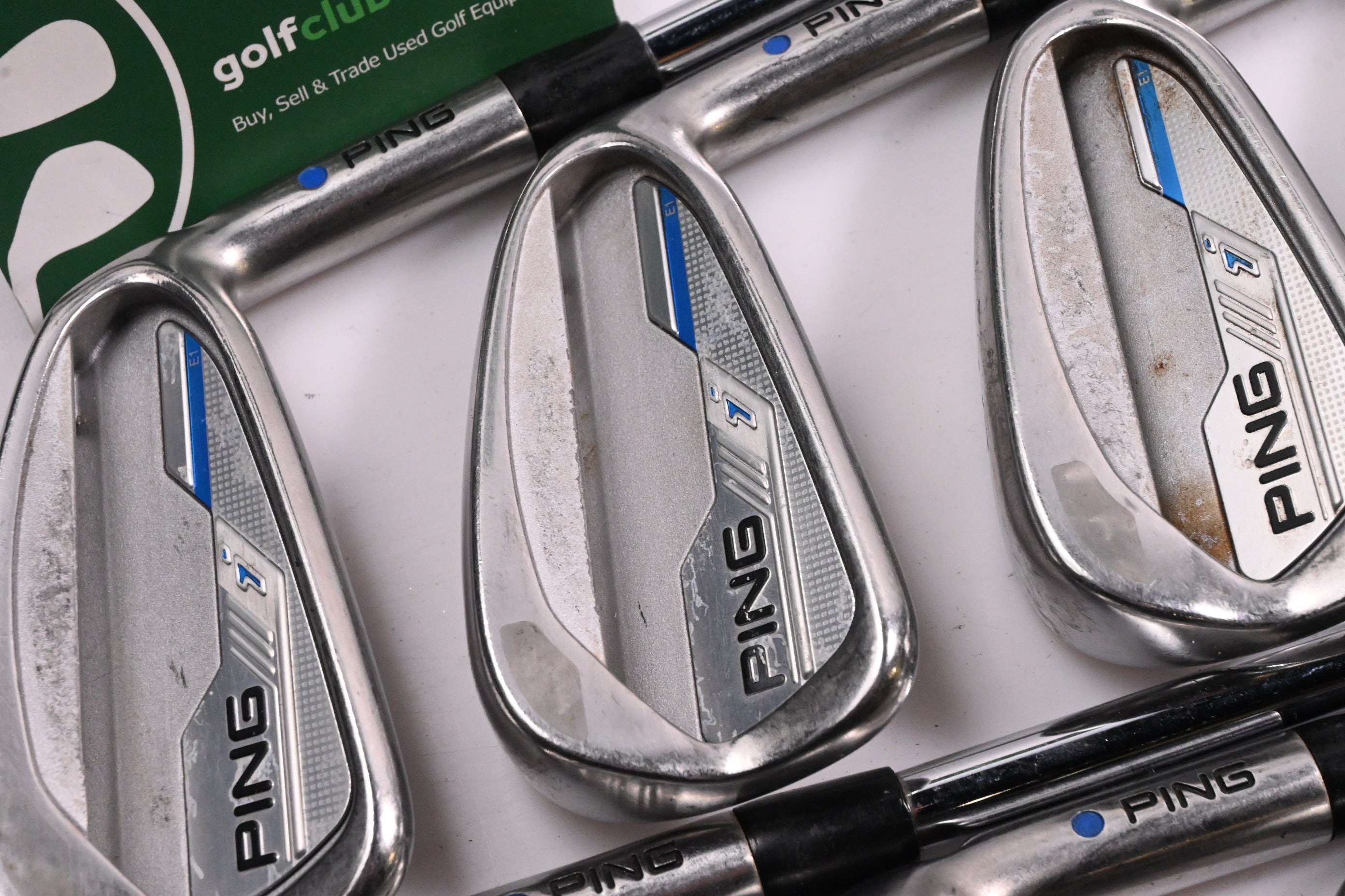 Ping i-Series E1 Irons / 4-PW+GW / Blue Dot / Regular Flex Ping CFS Di ...