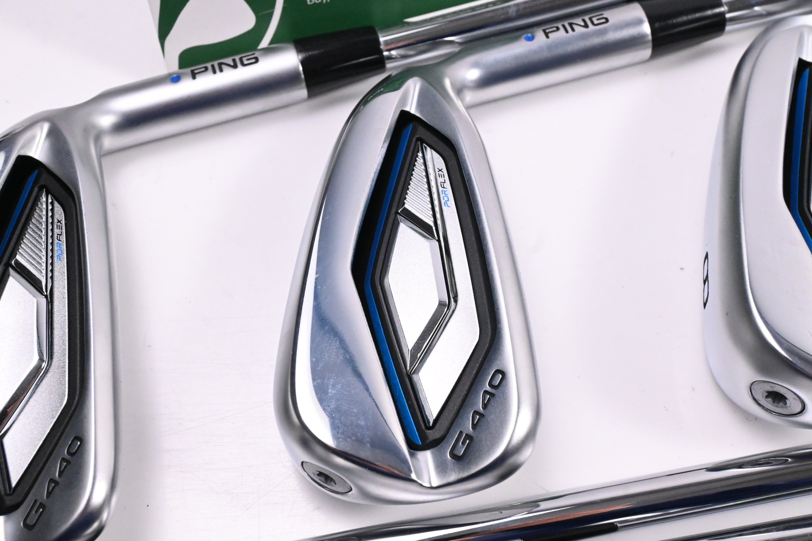 Ping G440 Irons / 6-PW+UW+SW / Blue Dot / Regular Flex Ping AWT 3.0 Sh ...