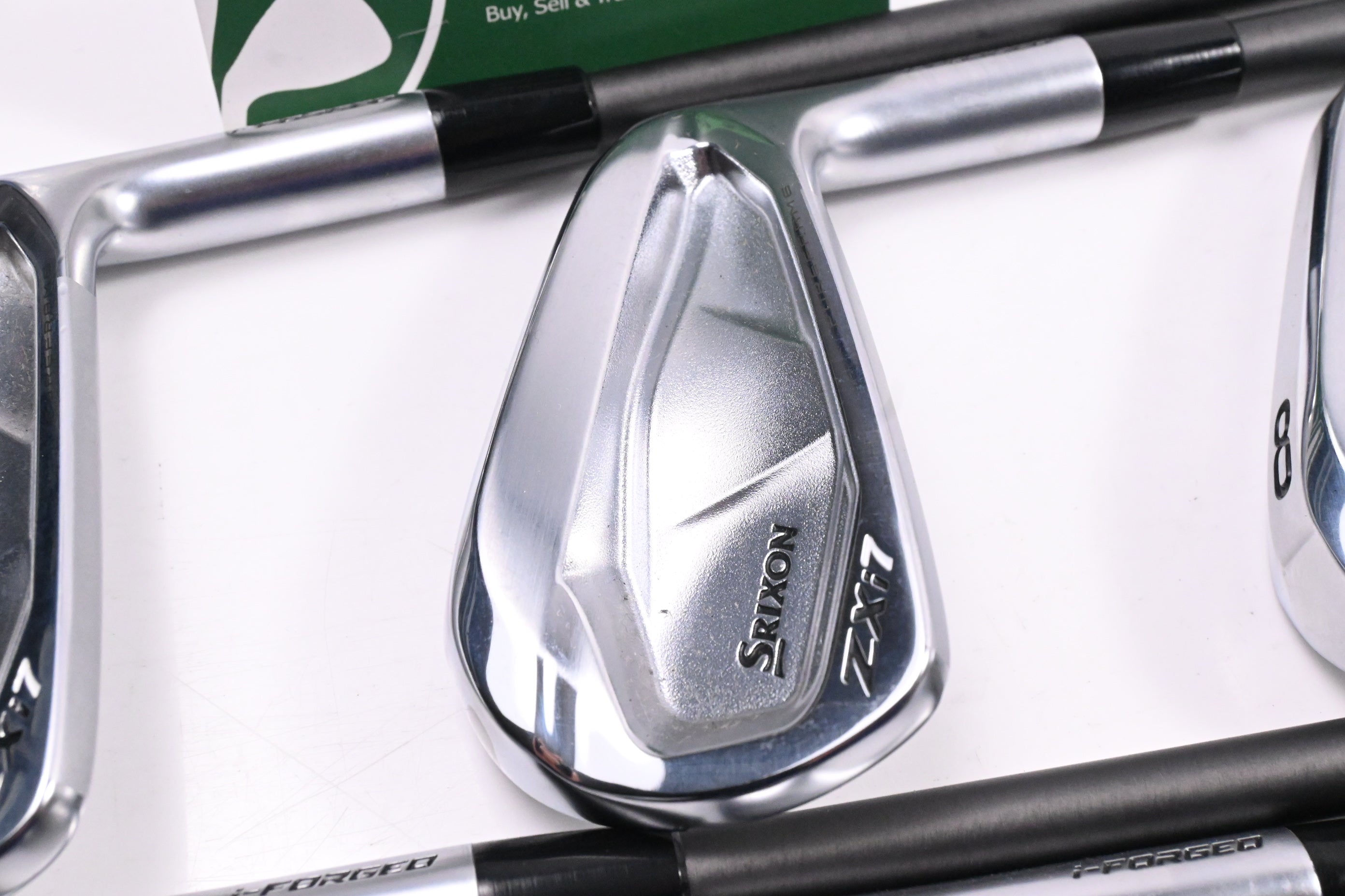 Srixon ZXi7 Irons / 6-PW+AW / Stiff Flex Steelfiber i95CW Black Label ...