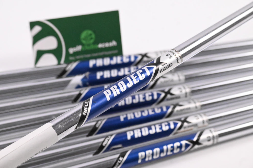 Project X Flighted Iron Shafts / Stiff Flex / Set of 8 / .355" Tip